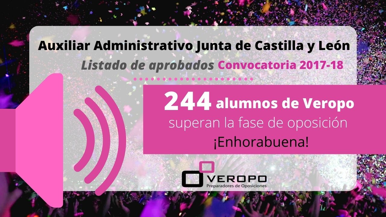 Auxiliar Administrativo JCYL: Listado de aprobados de la fase de oposición Auxiliar Administrativo JCYL: Listado de aprobados de la fase de oposición